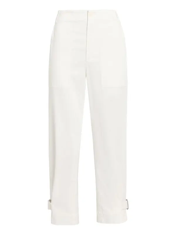 Proenza Schouler Kay Cotton-blend Gabardine Tapered Pants - White