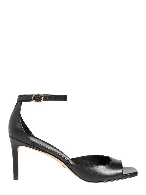 STUART WEITZMAN 75 Leather Sandals - Black