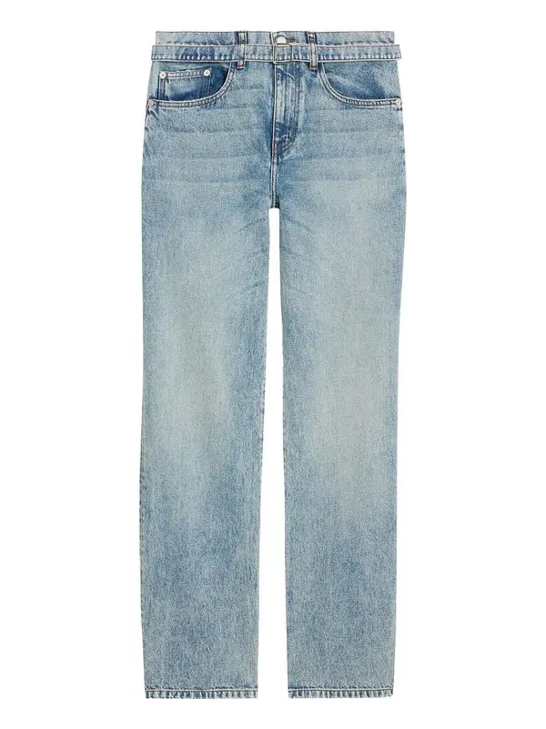 Proenza Schouler Ellsworth High-rise Jeans With Belt - Light Denim