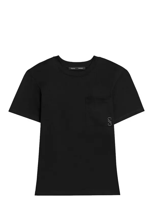 Proenza Schouler Kira Cotton-jersey T-shirt - Black