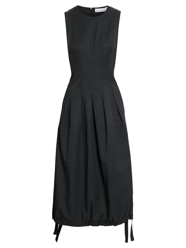 Proenza Schouler Marley Cotton-blend Twill Midi Dress - Black