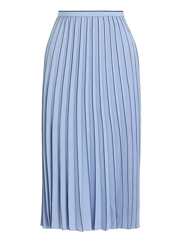 Proenza Schouler Miles Pleated Jersey Midi Skirt - Light Blue