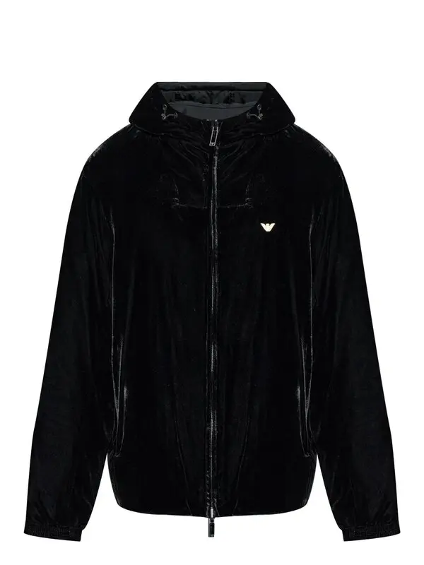 Emporio Armani Reversible Hooded Jacket - Black