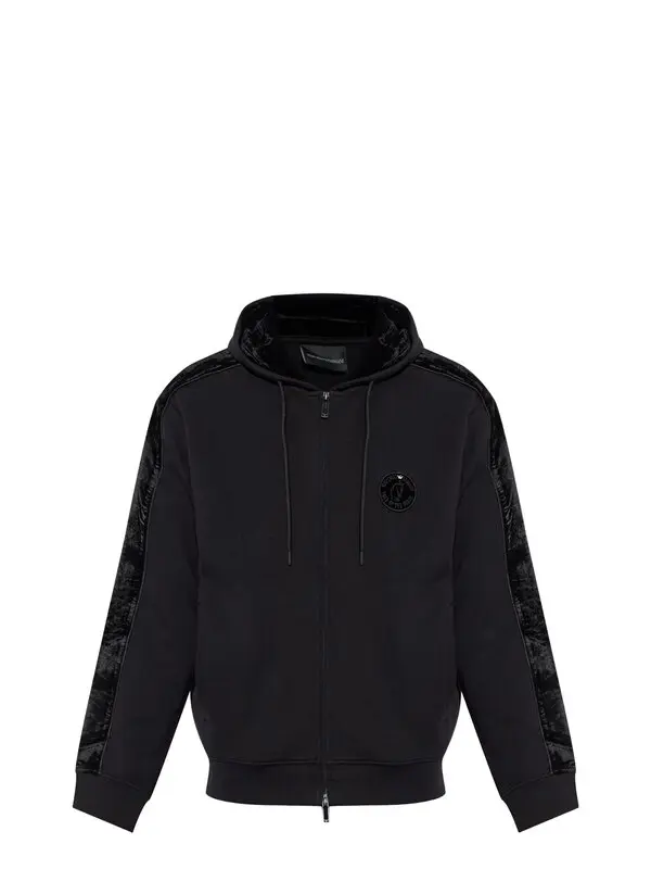 Emporio Armani Zip-up Hoodie - Black
