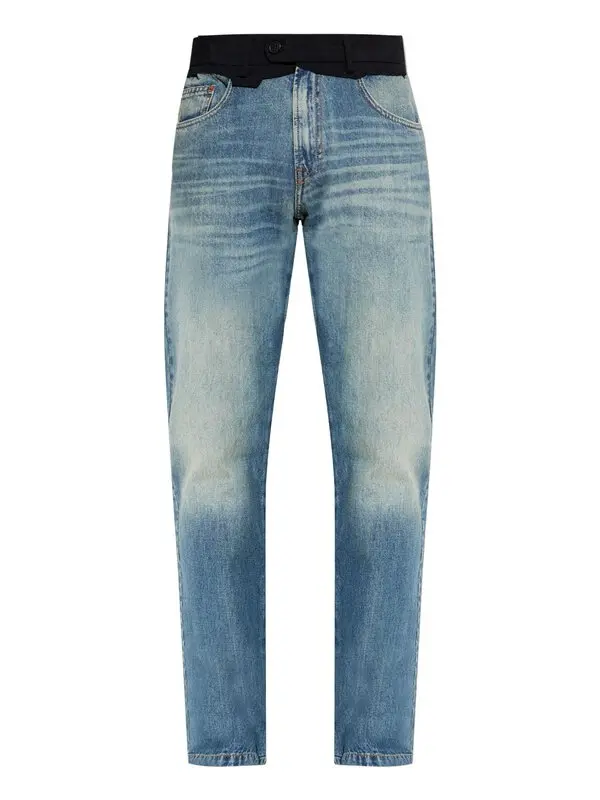 MAISON MARGIELA Vintage-effect Carrot Fit Jeans - Blue
