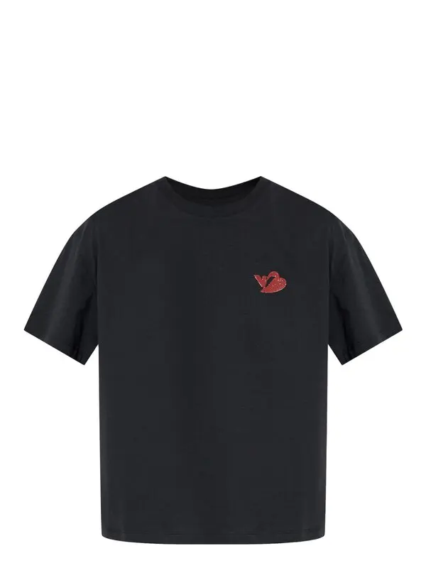 Emporio Armani T-shirt With Printed Logo - Black