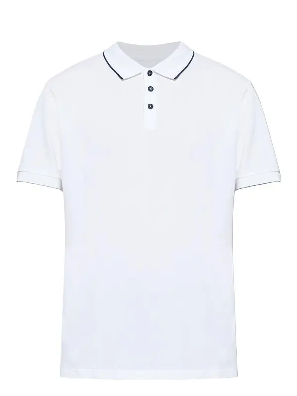 Giorgio Armani Cotton Polo - White