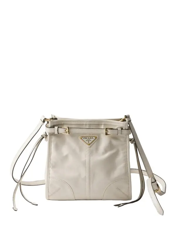 Prada Bonnie Leather Mini Shoulder Bag - White