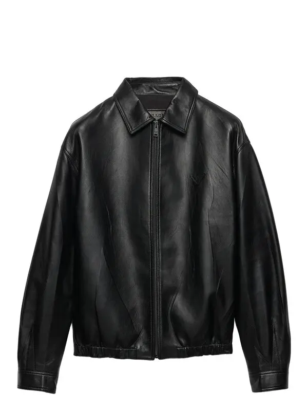 Prada Nappa Leather Jacket - Black