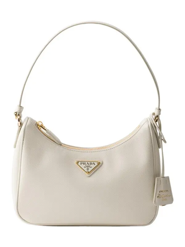Prada Re-edition 2005 Saffiano Leather Mini-bag - Chalk White