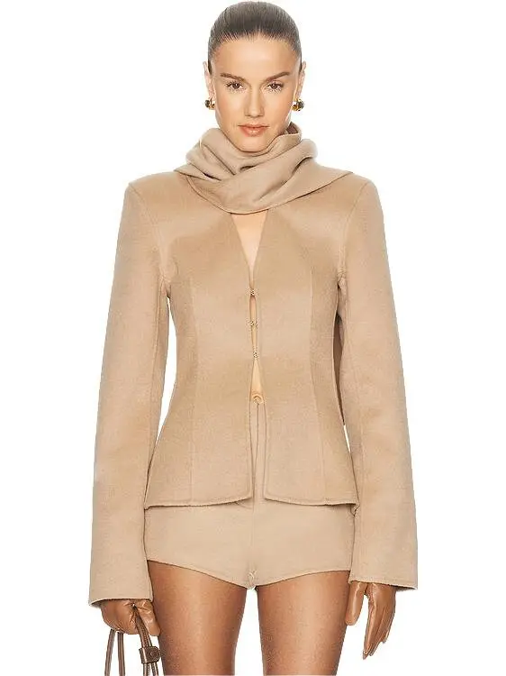 CAMILA COELHO Marielle Jacket - Taupe