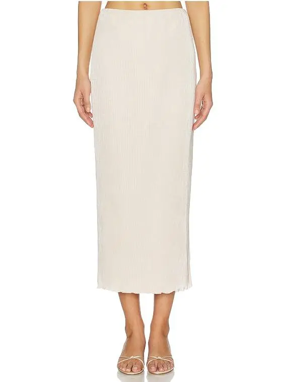 LOVERS AND FRIENDS Aileen Midi Skirt - Champagne