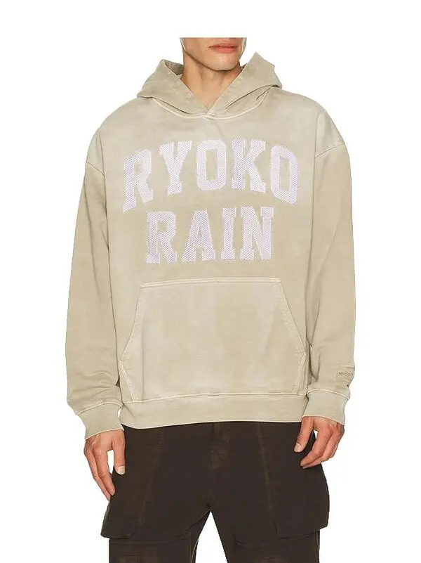 RYOKO RAIN Vintage Hoodie - Stone