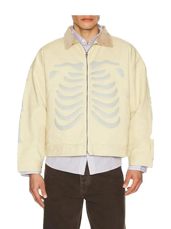 RYOKO RAIN Bones Work Jacket - Bone