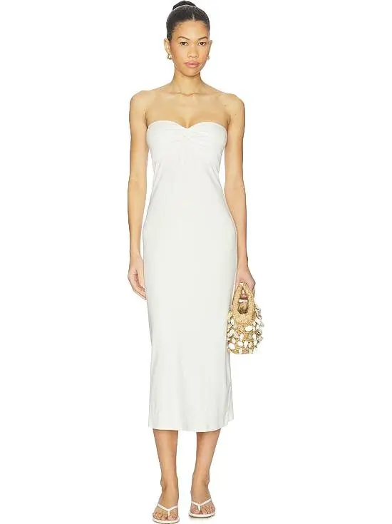 L*Space Lisette Ribbed Jersey Dress - Cream
