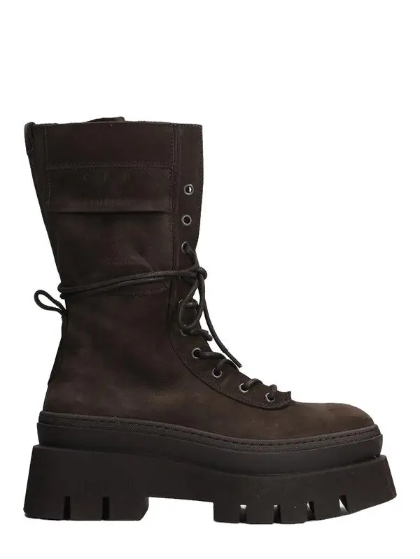 SUMMERY COPENHAGEN Cph 691 Combat Boots - Brown