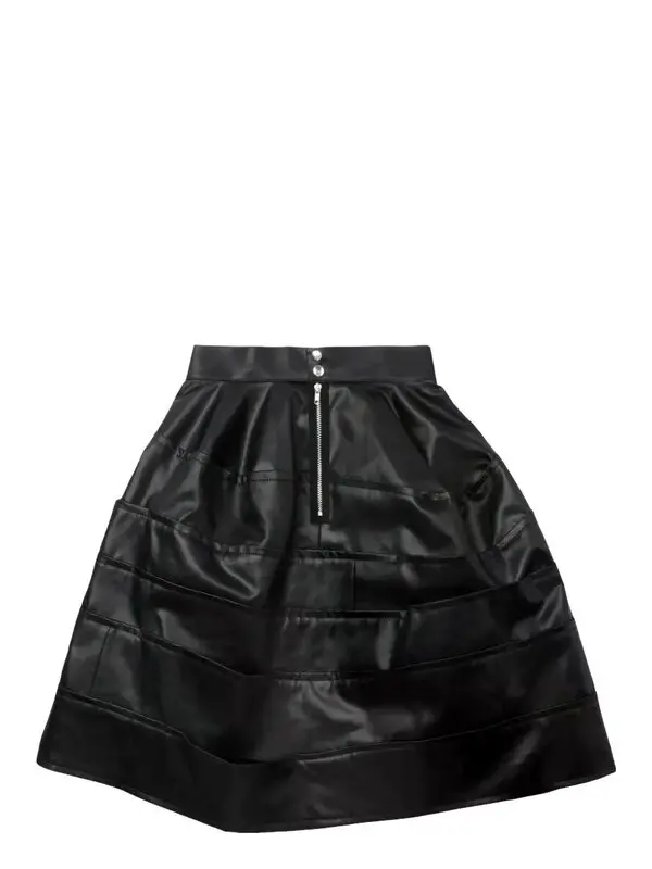 COMME DES GARÇONS TAO Zip-fastening Midi Skirt - Black