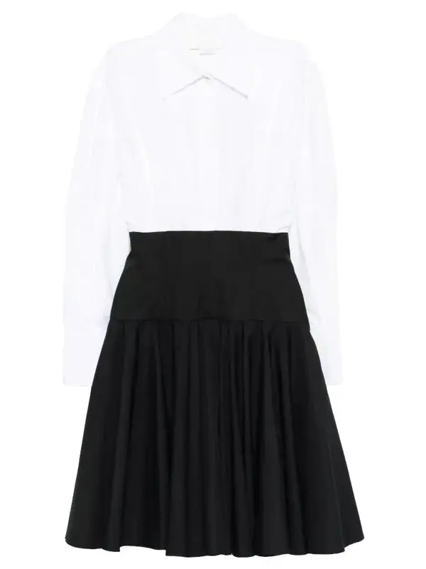 GENNY Long-sleeve A-line Dress - Black