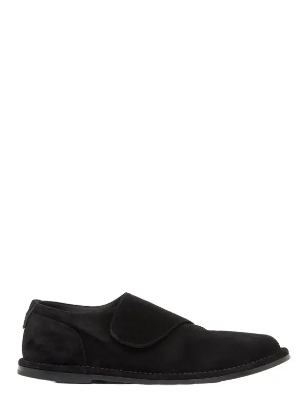 Giorgio Armani Suede Monkstraps - Black