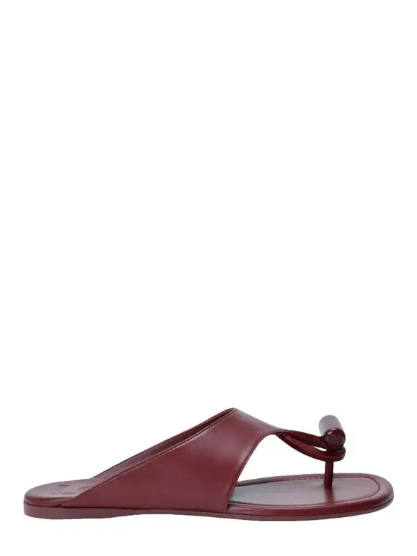 Loewe Toggle Flat Sandal - Burnt Red