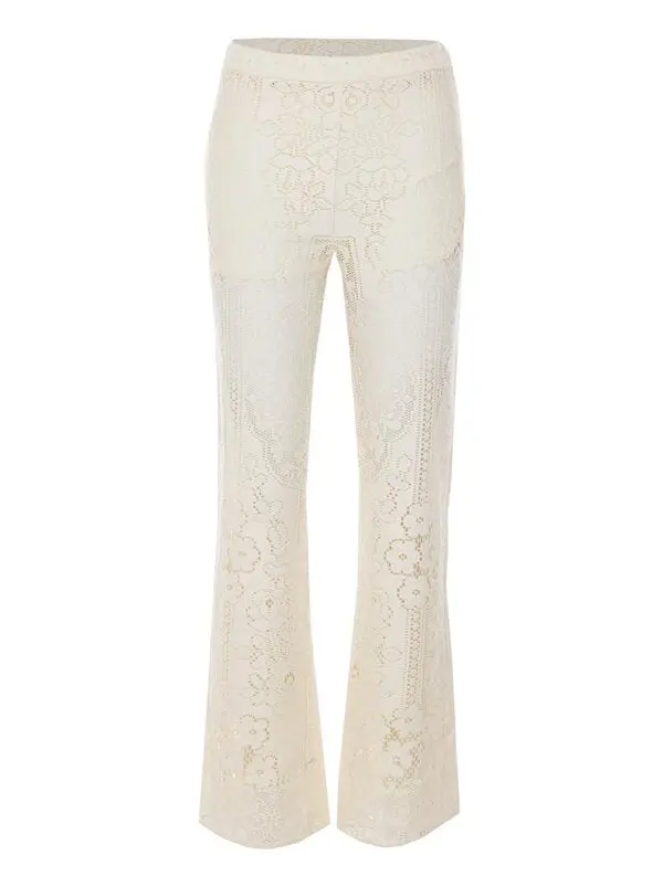 Sea Arianna Lace Trousers - White