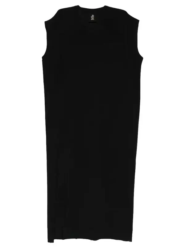 THOM KROM Side-slit Midi Dress - Black
