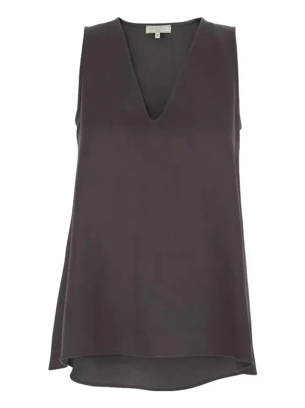 Antonelli Firenze V-neck A-line Blouse - Grey