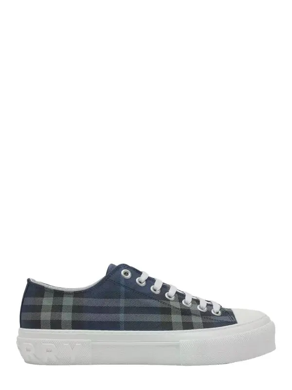 Burberry River Check Sneakers - Blue
