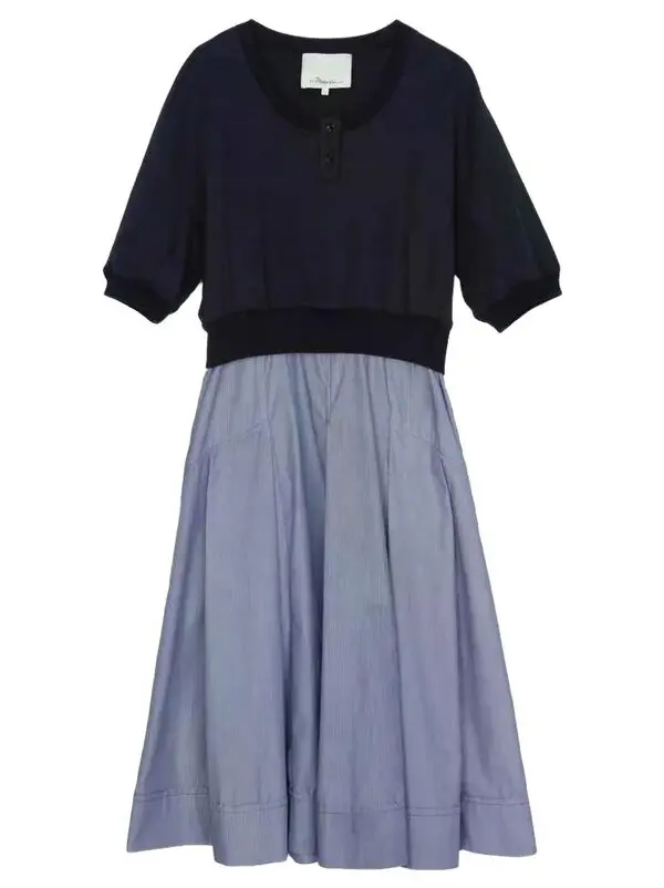 3.1 Phillip Lim Button-detailed Dress - Blue