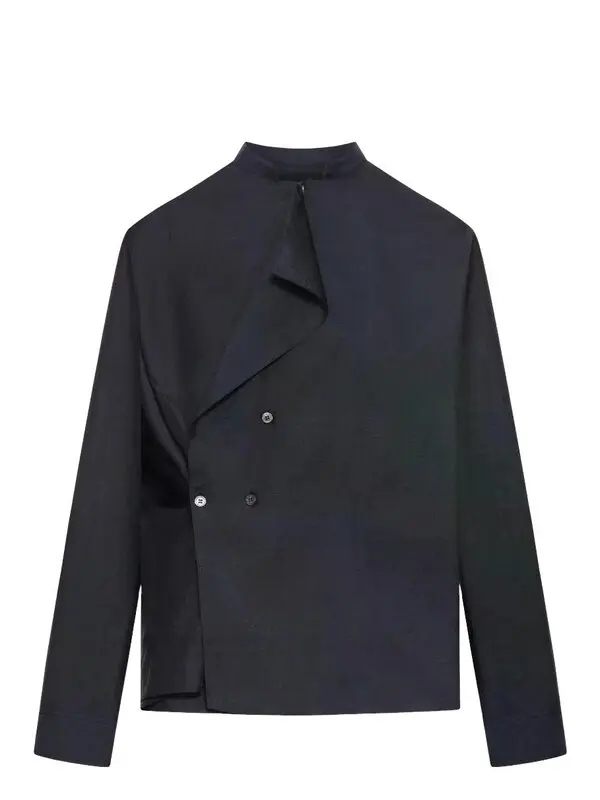 Soeur Hampton Button Straight Blouse - Black