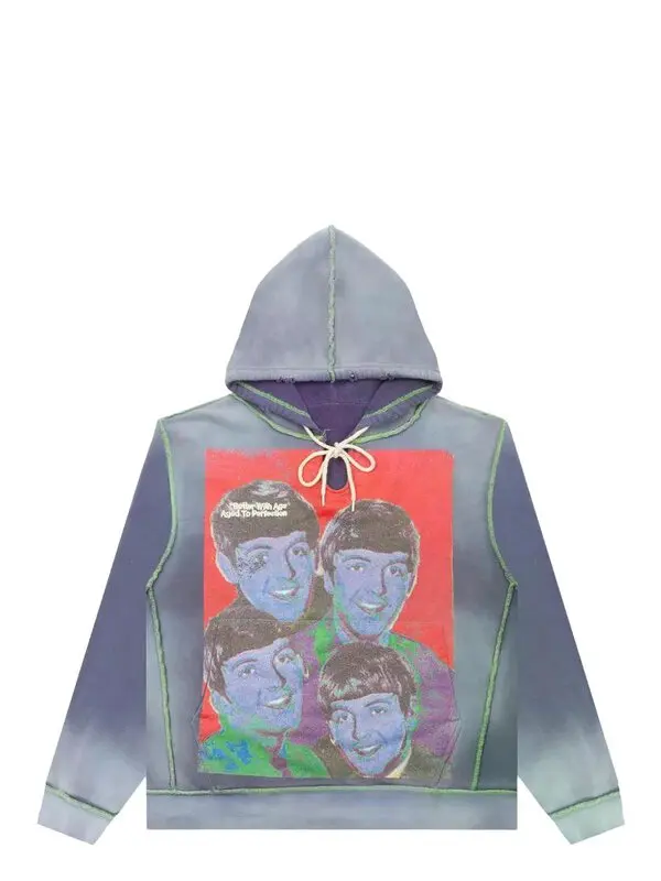 BETTTER Graphic Print Hoodie - Blue