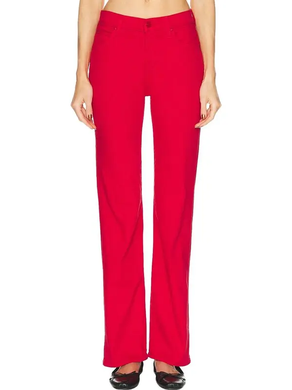 MOTHER The Kick It Jeans - Play Date Tango Red