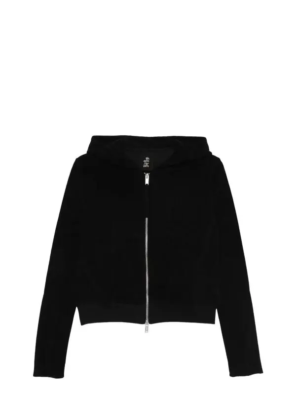 THOM KROM Hooded Zip-up - Black