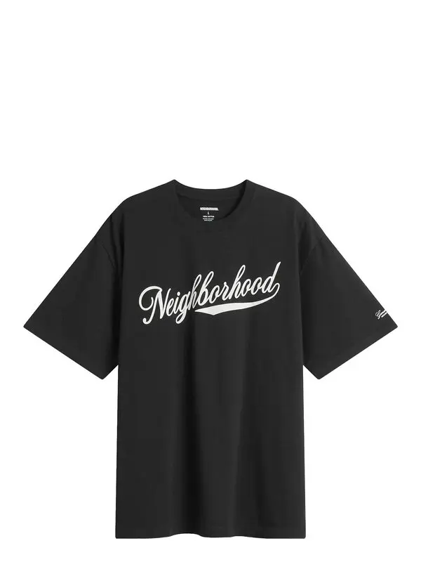 NEIGHBORHOOD Ss-2 Baseball Logo T-shirt - Black