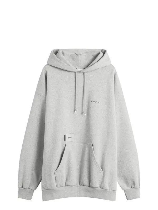 WTAPS Mon Logo Hoodie - Ash Gray