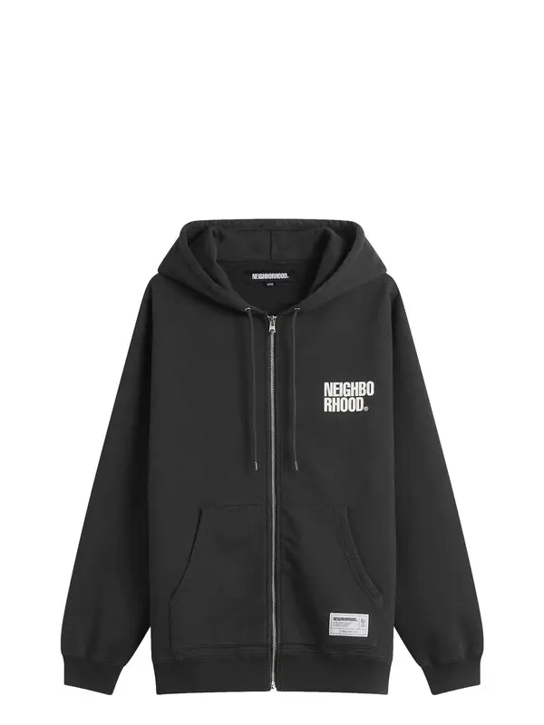 NEIGHBORHOOD Classic Logo Zip Hoodie - Black