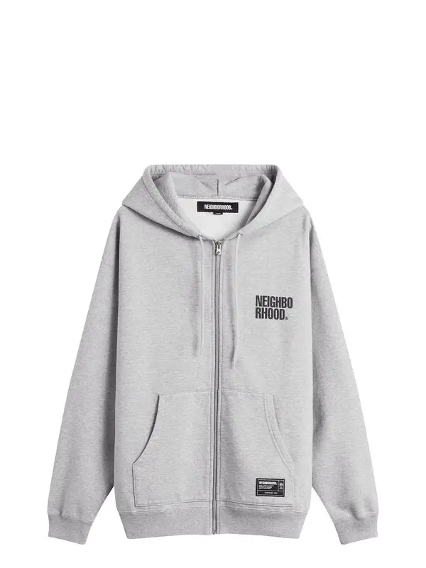 NEIGHBORHOOD Classic Logo Zip Hoodie - Gray