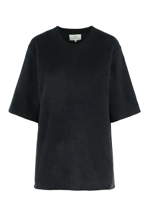Loulou De Saison Wool-blend T-shirt - Black