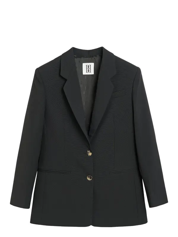 BY MALENE BIRGER Ophie Single-breasted Blazer - Black