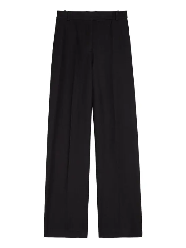 JOSEPH Yukio Flared-leg Trousers - Black