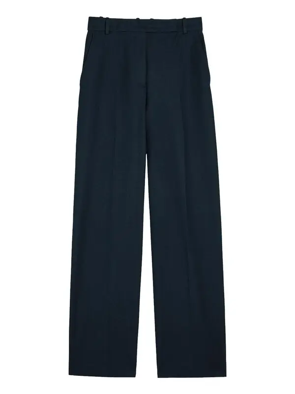 JOSEPH Yukio Flared-leg Trousers - Indigo