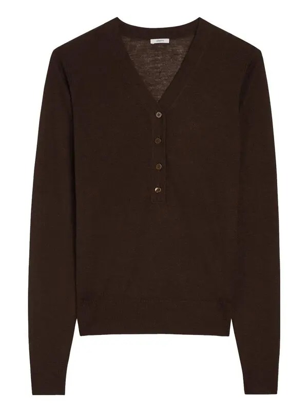 JOSEPH Gillies Cashmere Top - Brown
