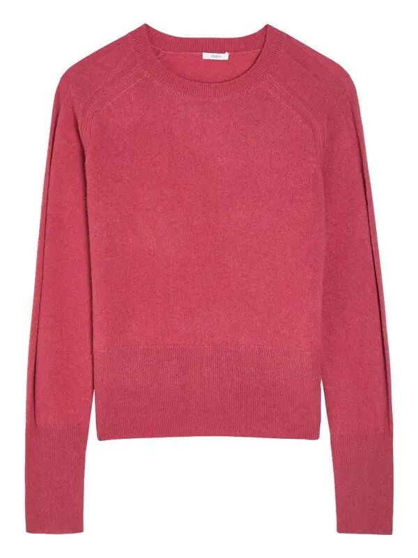 JOSEPH Melby Cashmere-blend Top - Dark Pink