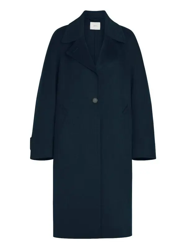 JOSEPH Franco Double-breasted Wool-blend Coat - Indigo