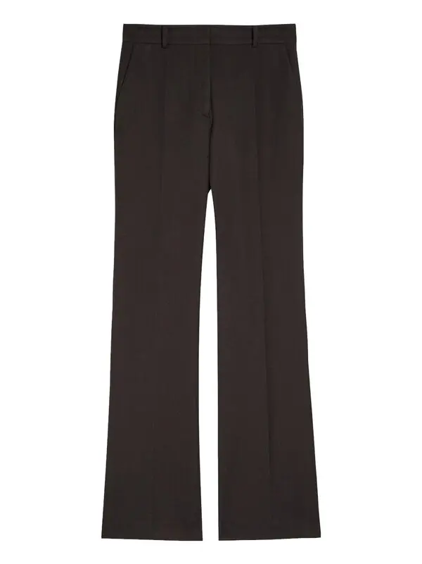 JOSEPH Tafira Flared-leg Trousers - Brown