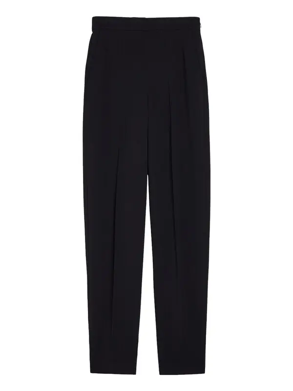 JOSEPH Barrel-leg Cady Trousers - Black