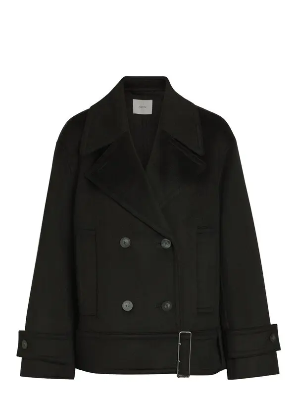 JOSEPH Weston Wool And Cashmere-blend Trench Jacket - Black