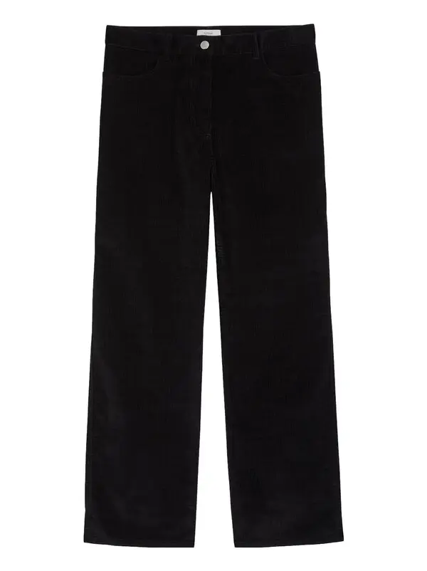 TOTEME Straight-leg Corduroy Trousers - Black
