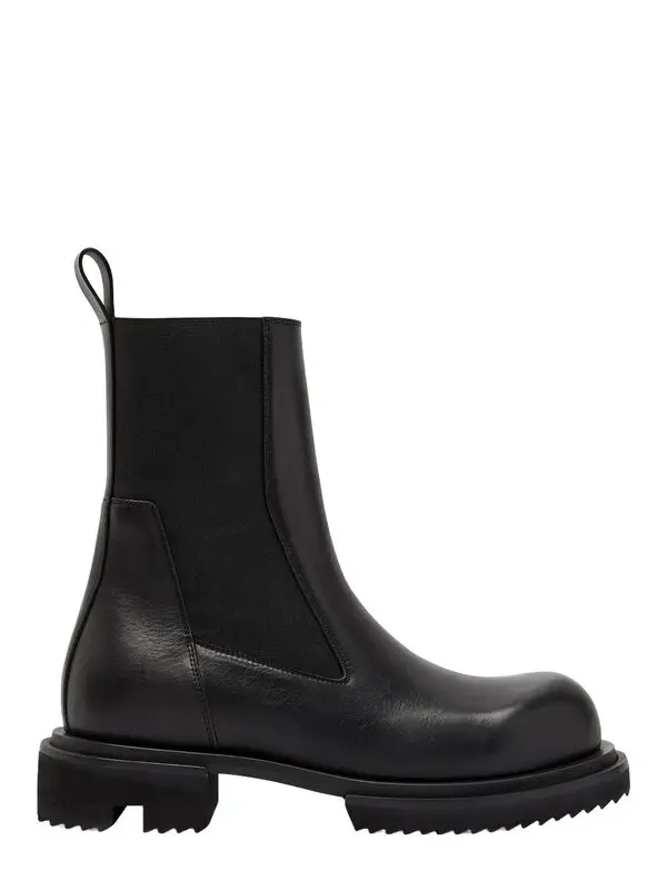 Rick Owens Gabe Leather Ankle Boots - Black