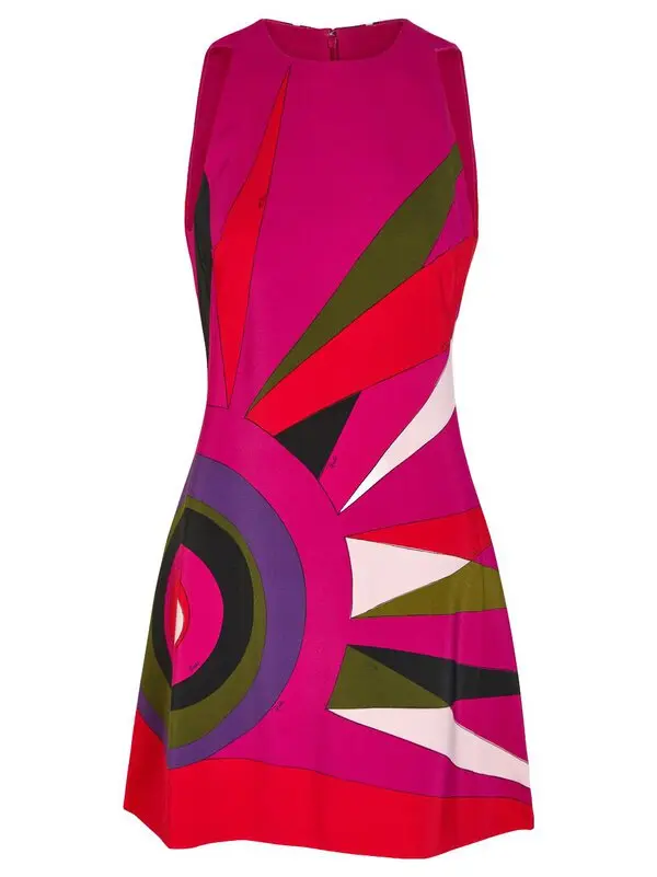 Emilio Pucci Printed Cady Mini Dress - Multicoloured 1